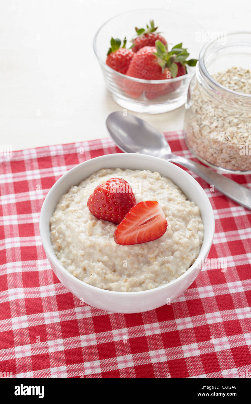 Bowl of Porridge Stock Photo - Alamy