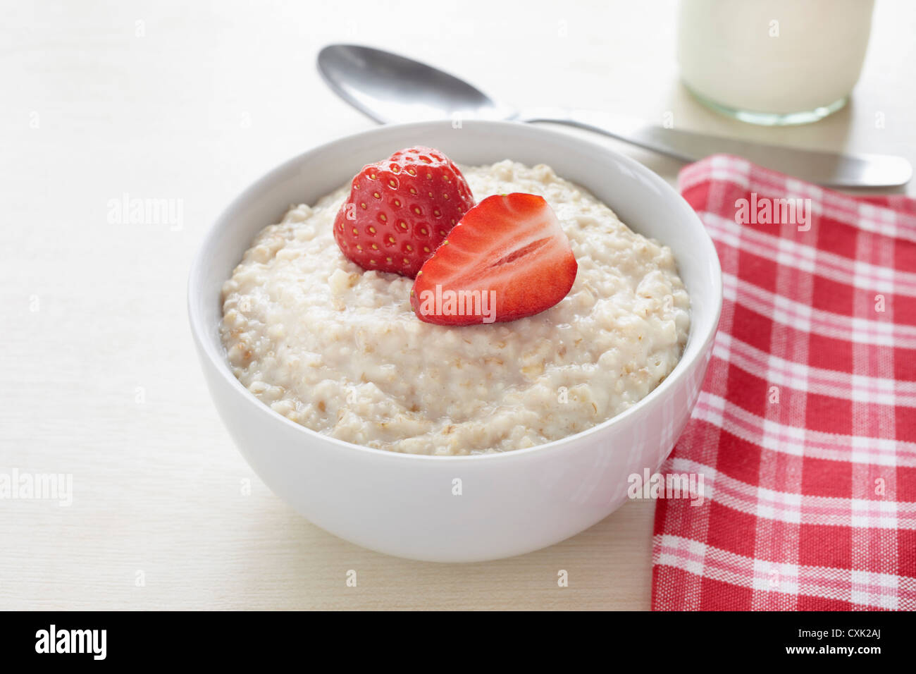 Bowl of Porridge Stock Photo - Alamy