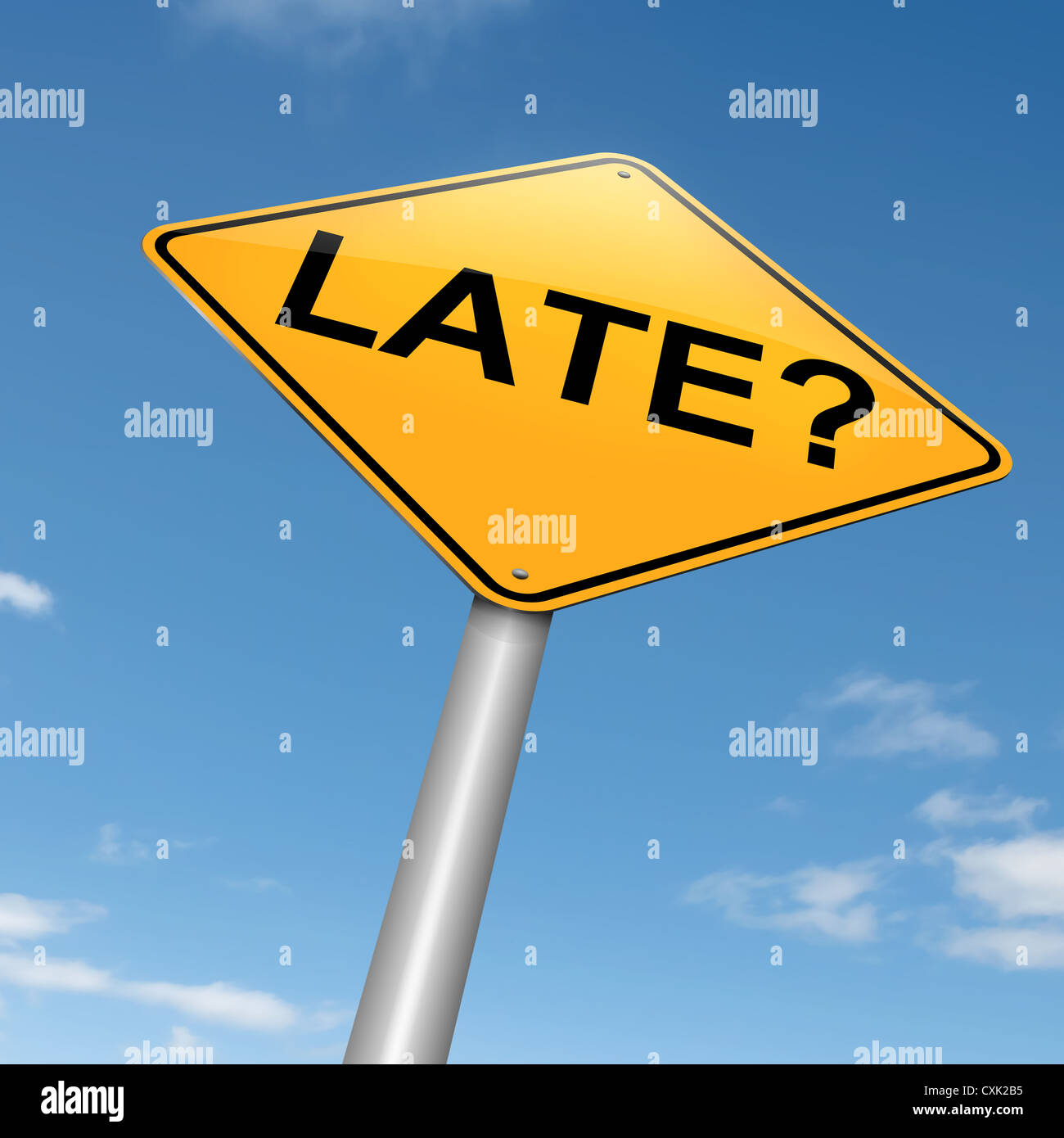 Belated late hi-res stock photography and images - Alamy