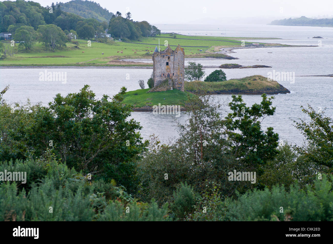 Castle Stalker On Loch Laich Portnacroish Appin Argyll and Bute ...
