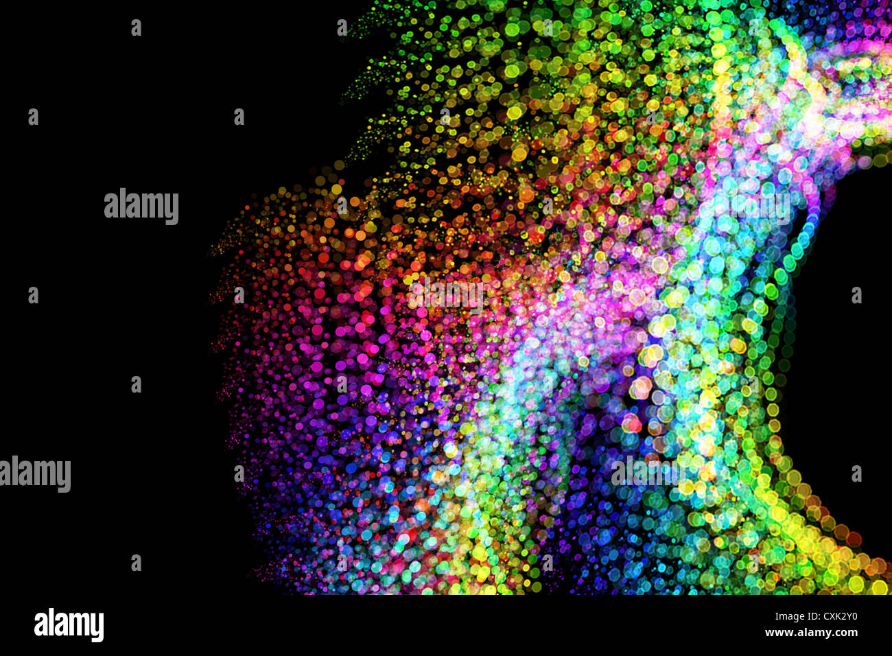 Colorful light spots,close-up Stock Photo - Alamy