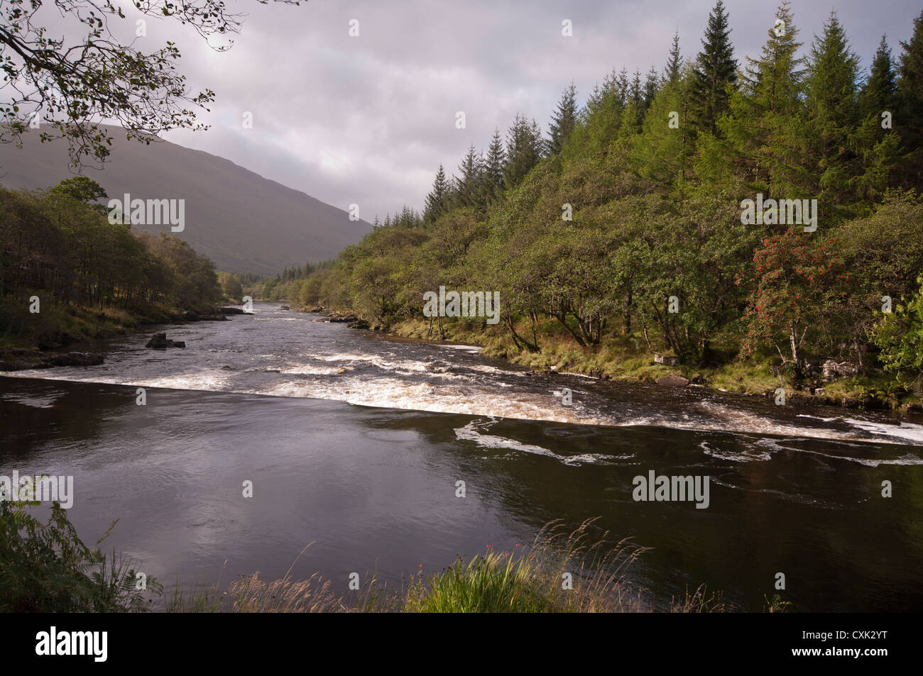 Falls Of Orchy On The River Orchy In Glen Orchy In The Caledonian ...