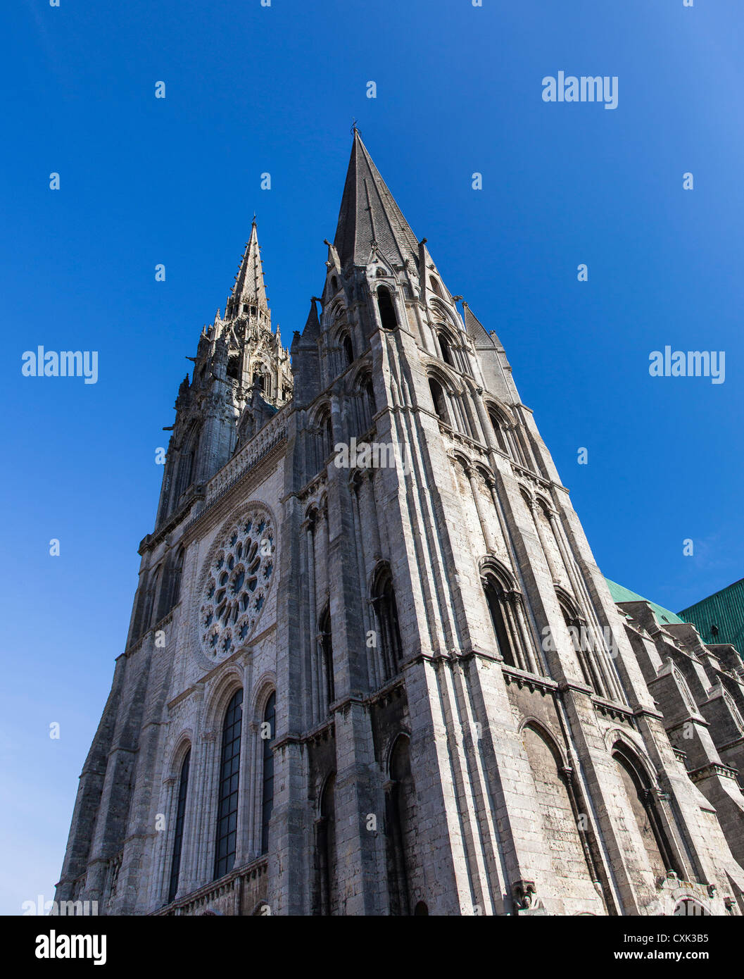 Chartres cathedral of Notre Dame, Chartres, Loire, France Stock Photo ...