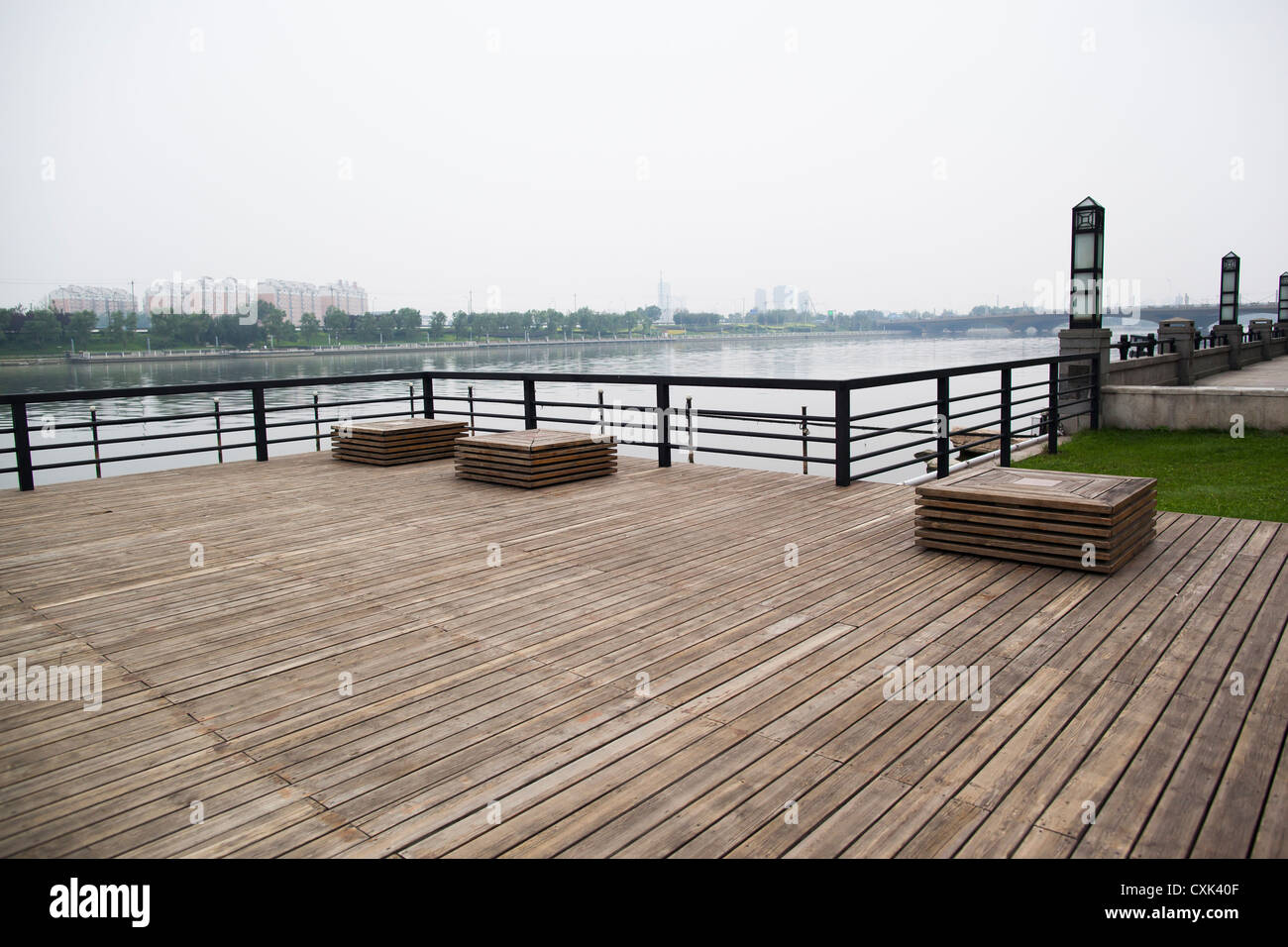 Outdoor wood floors close-up Stock Photo - Alamy