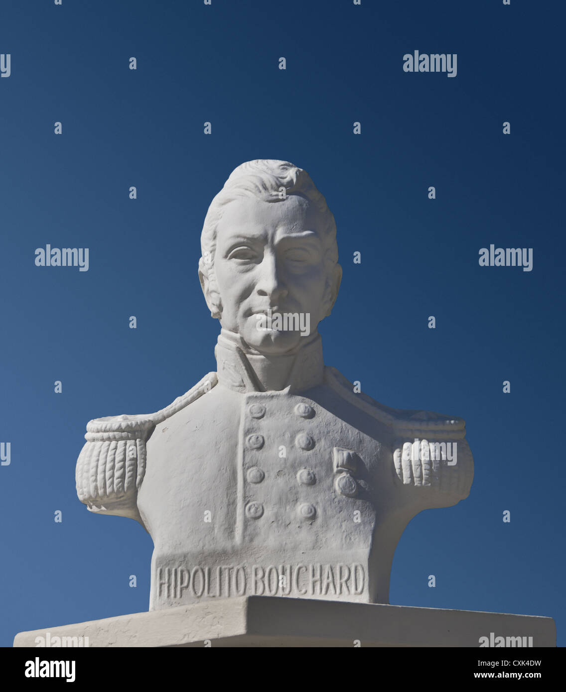 Bust of Admiral Hipolito Bouchard, Puerto Madryn, Chubut, Argentina ...