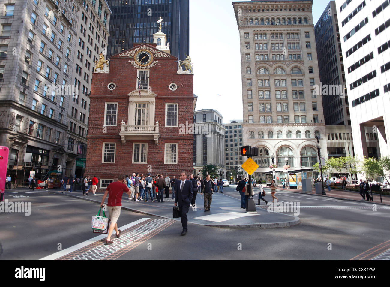 The Old State House Of Massachusetts In Boston Built In 1713, Now A ...