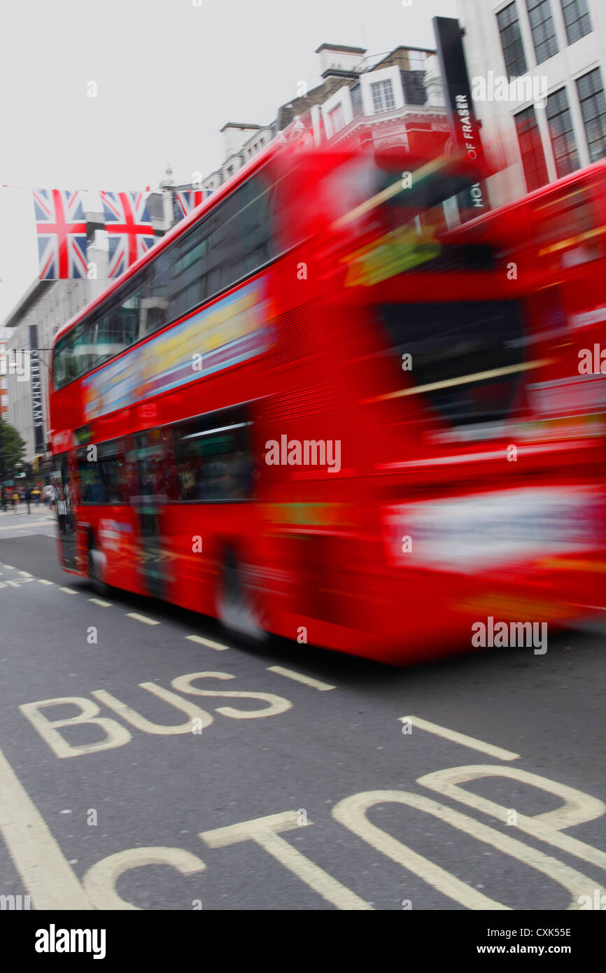 British London Double Decker Bus Stock Photo - Alamy