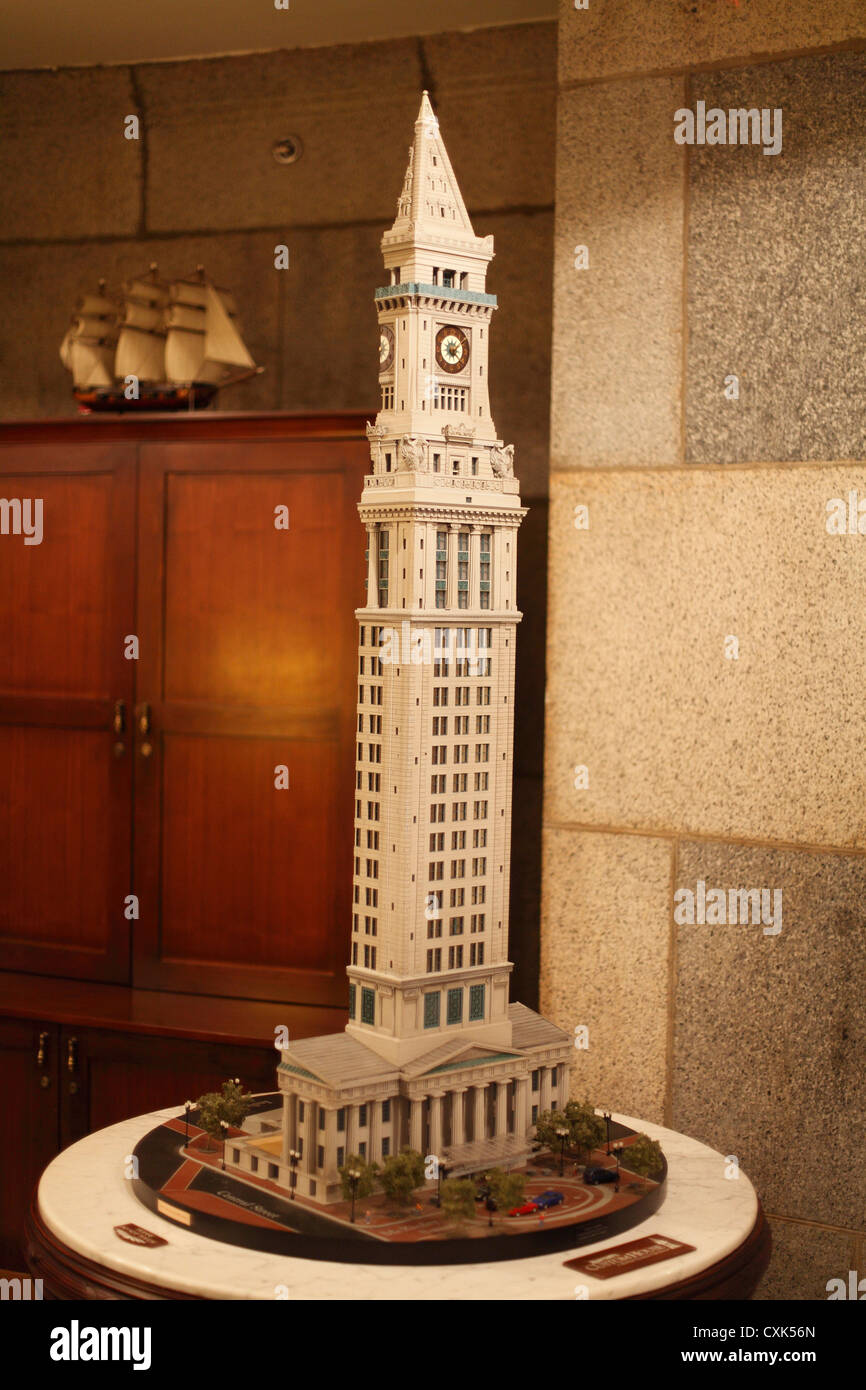 Scale Model Of The Old Customs House And Tower, Now A Marriott Resort ...