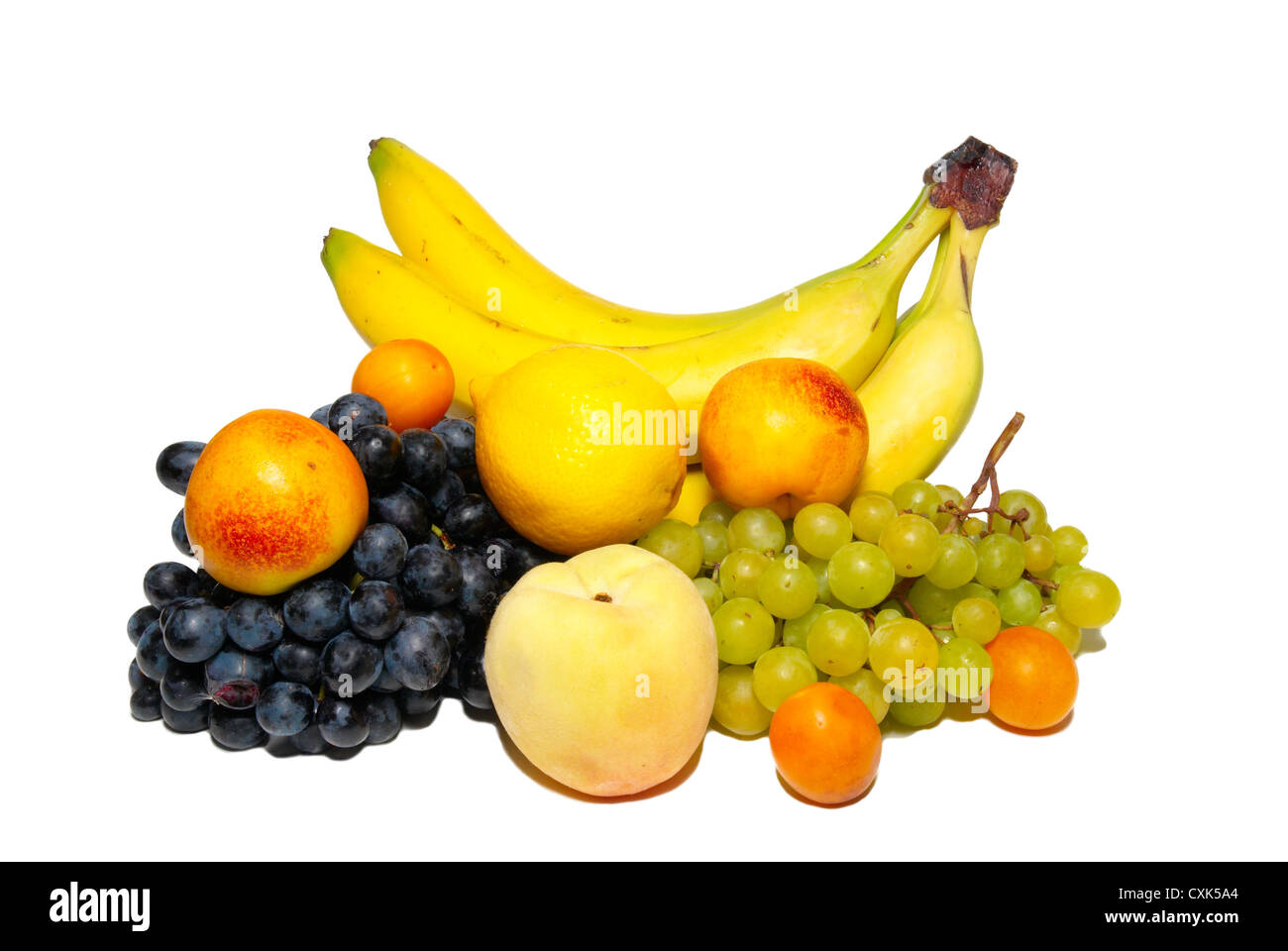 Multi fruits isolated on white Stock Photo - Alamy