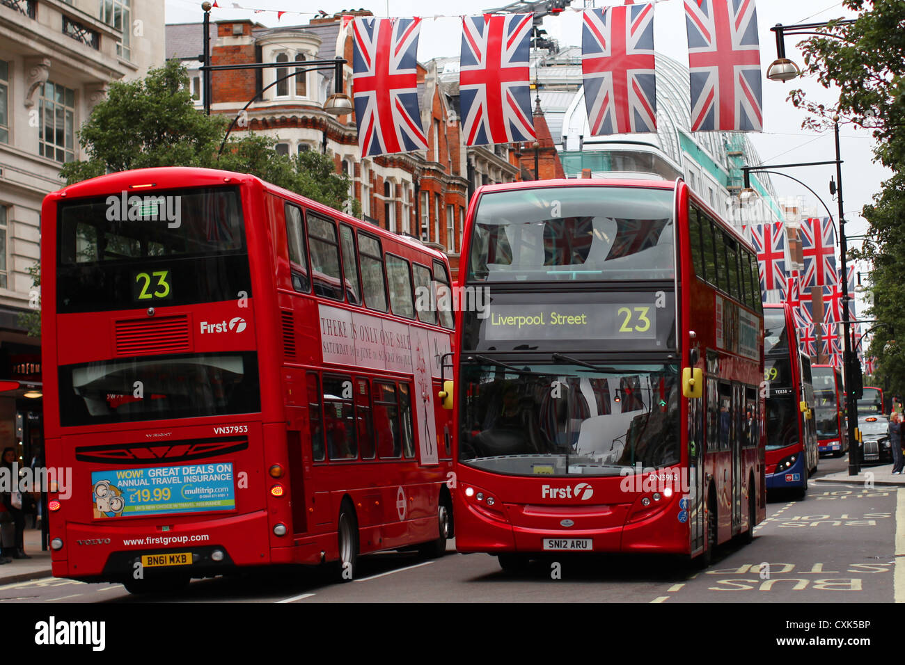 British London Double Decker Bus Stock Photo - Alamy