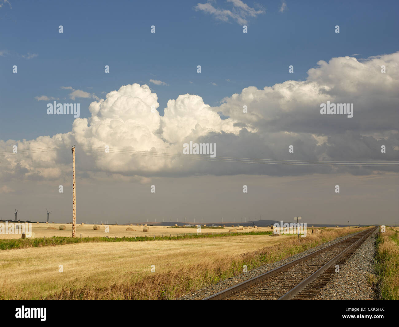 Overview of Farmland, Pincher Creek, Alberta, Canada Stock Photo - Alamy