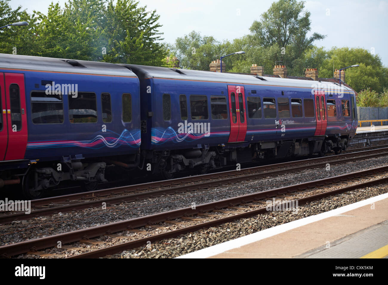 First Great Western train at Oxford station, Oxford, Oxfordshire UK in ...