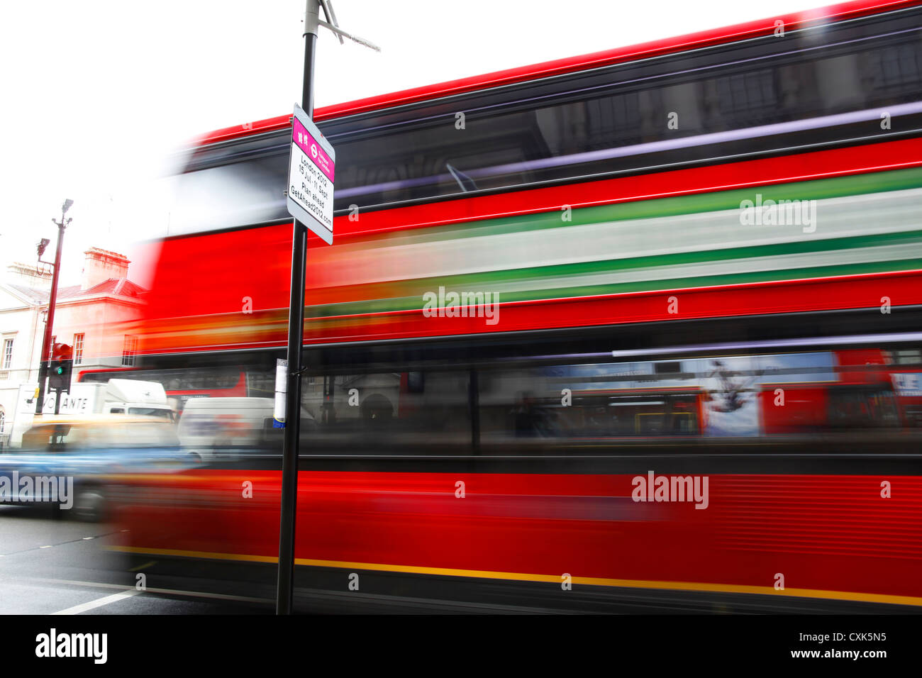 British London Double Decker Bus Stock Photo - Alamy