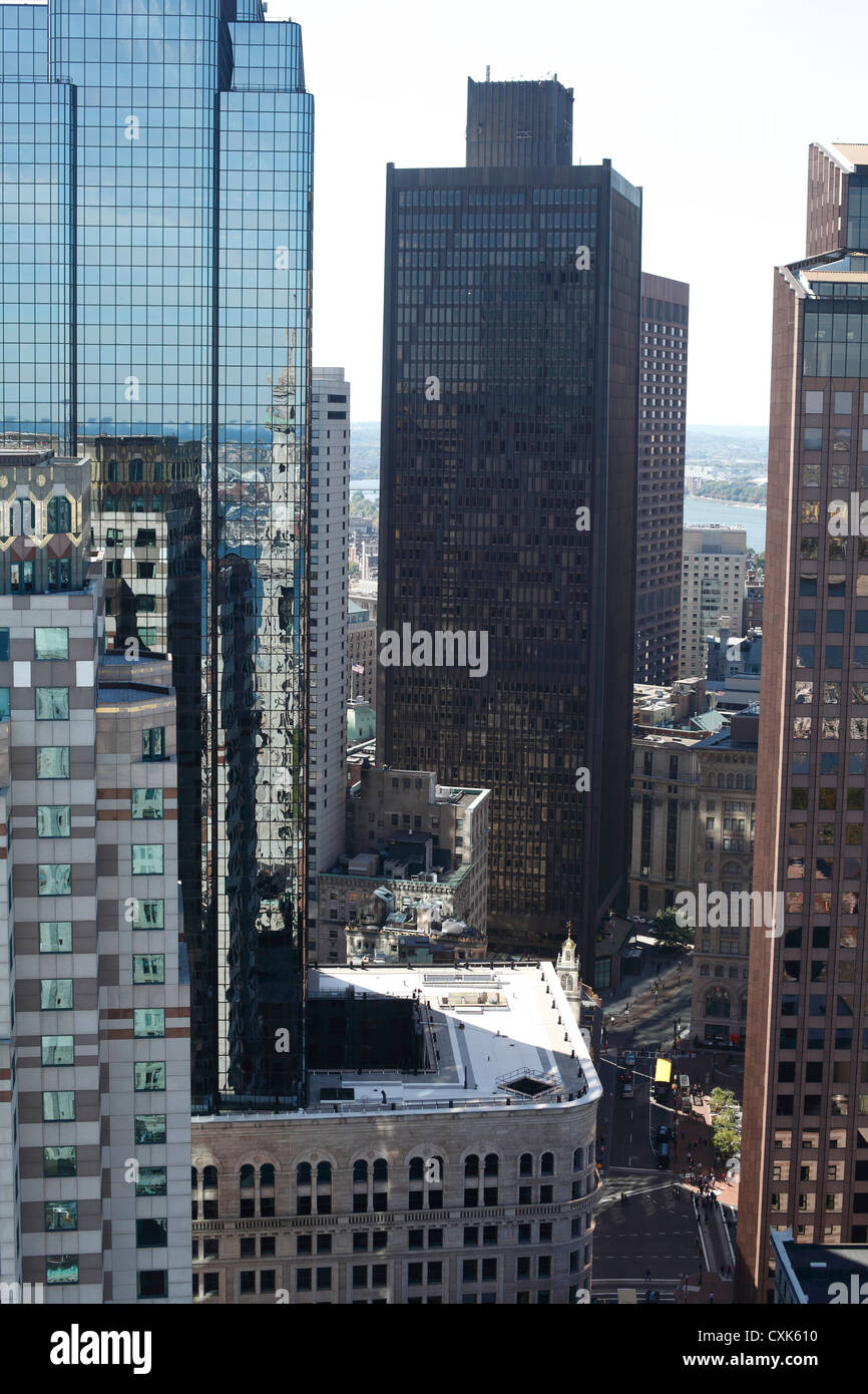 Boston Skyscraper Buildings In Downtown Boston Massachusetts September ...