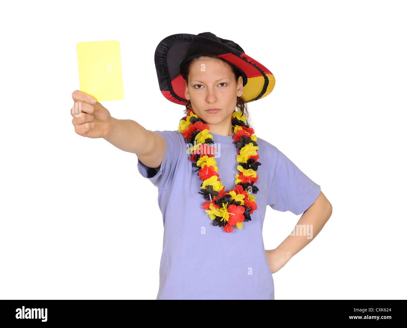 Shows the yellow card shows the yellow card hi-res stock photography ...