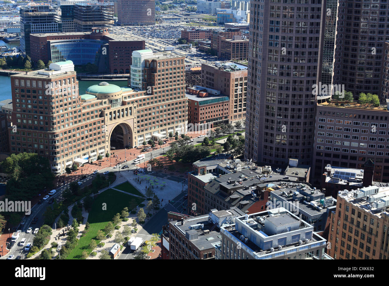 Boston Skyscraper Buildings In Downtown Boston Massachusetts September ...