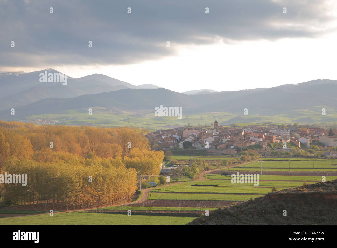 San Millan Valley, Cardenas valley, Badaran, rioja wine region, Spain ...