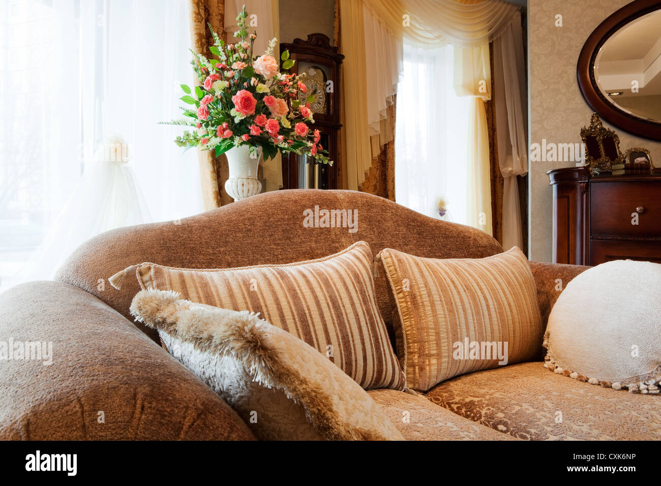 sofa at a window Stock Photo - Alamy