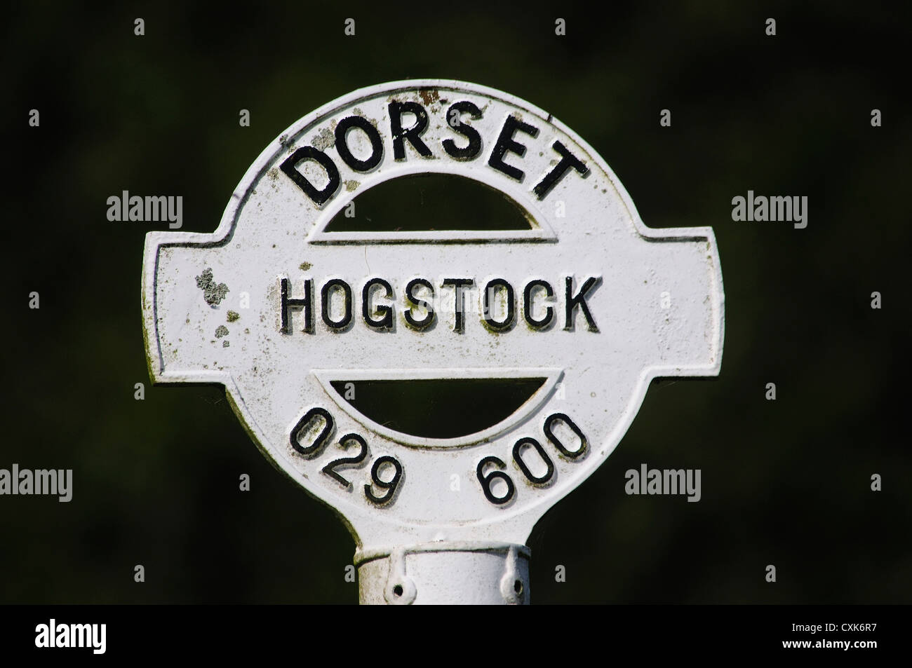 The top of a traditional Dorset finger post UK Stock Photo - Alamy