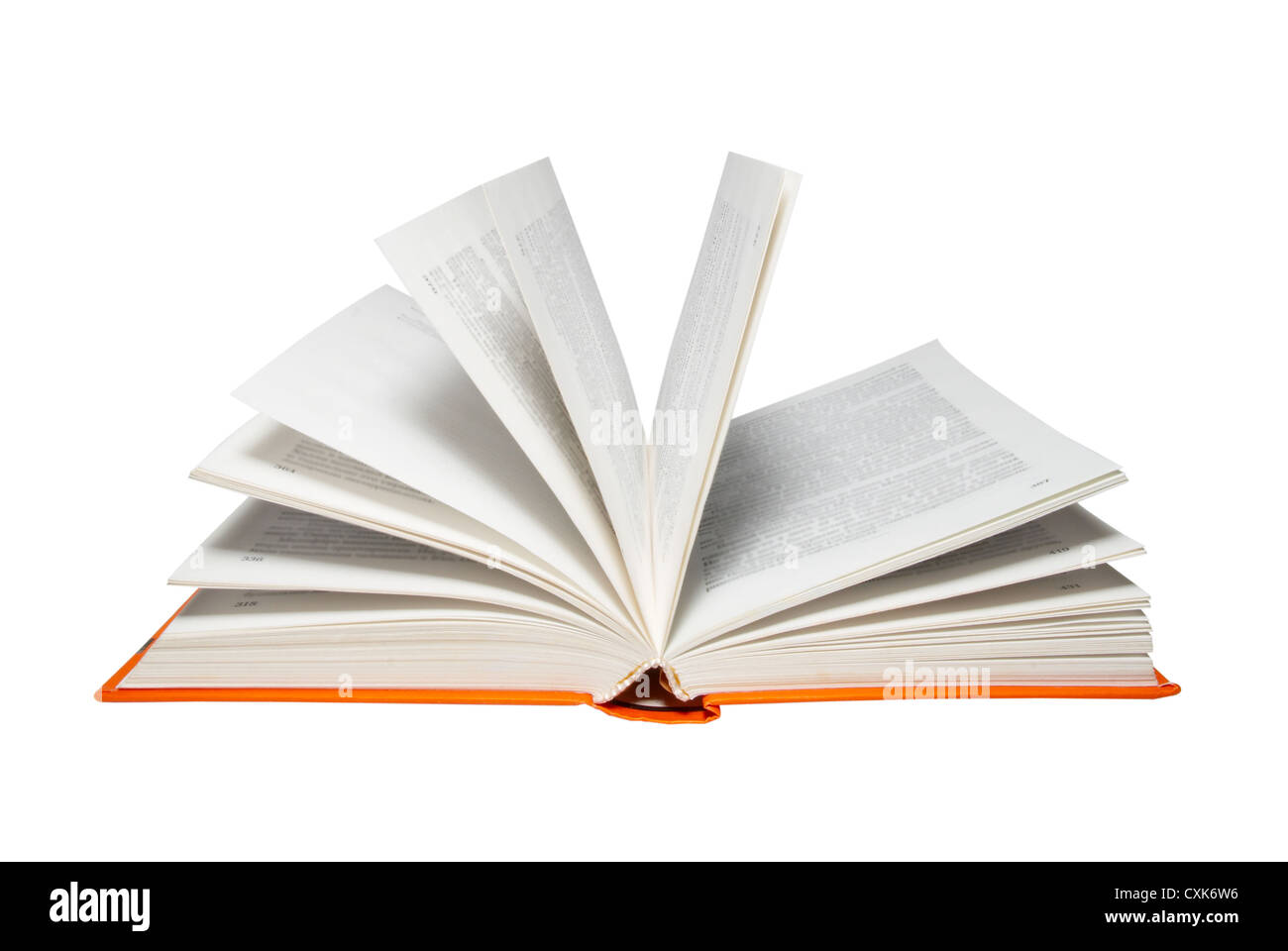 Open book isolated on white Stock Photo - Alamy