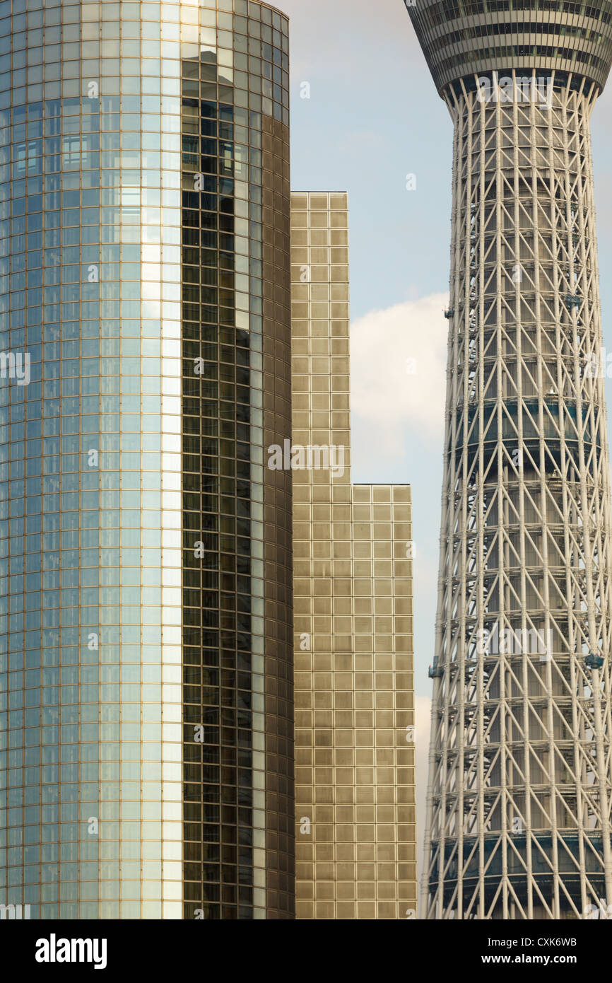 Japan, Tokyo, Asakusa district: modern office buildings Stock Photo - Alamy