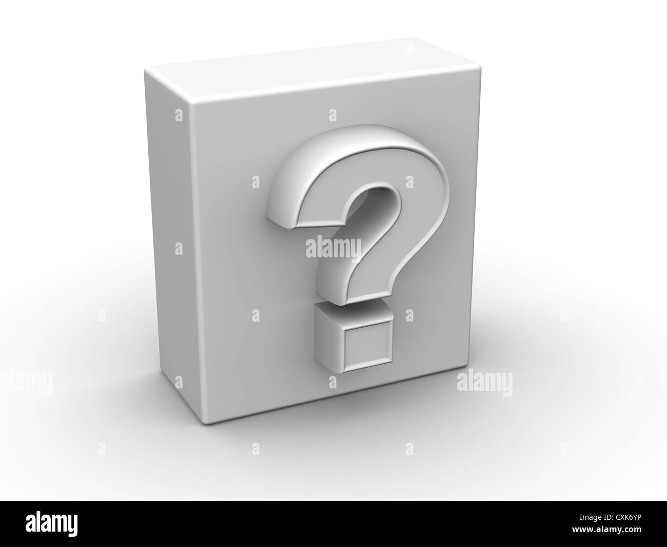Question 3d Black and White Stock Photos & Images - Alamy