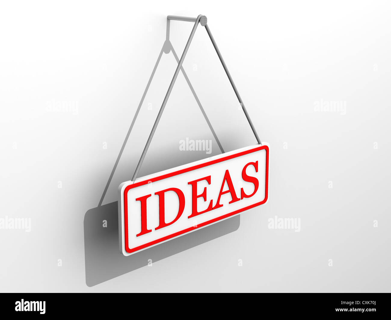 Sign ideas. 3d Stock Photo - Alamy