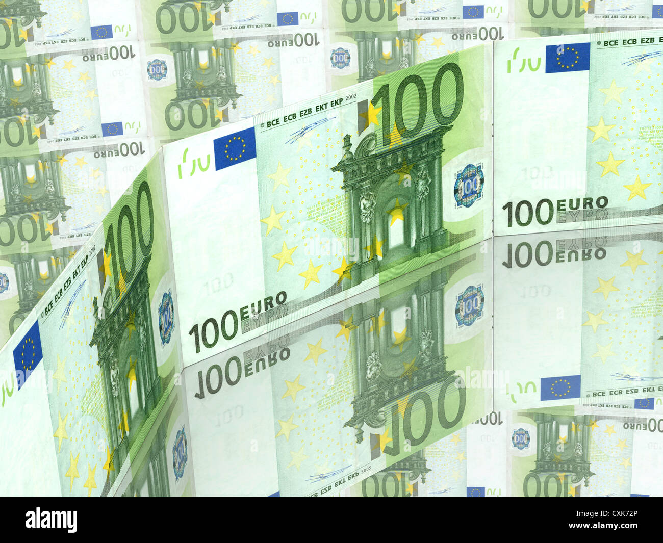 Hundred euro. 3d Stock Photo - Alamy