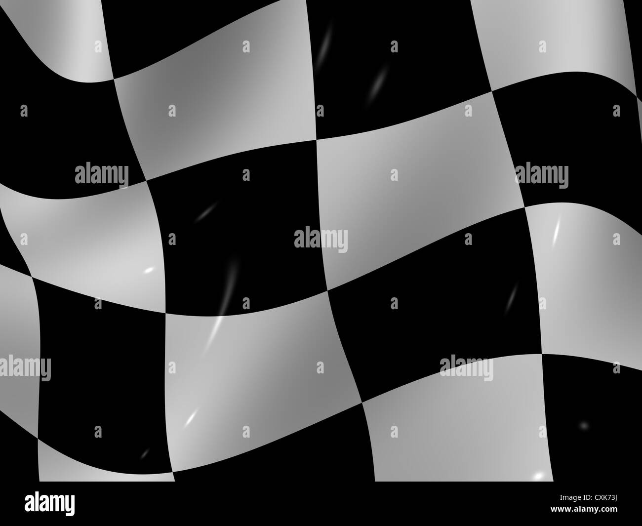 Finishing checkered flag. 3d Stock Photo - Alamy