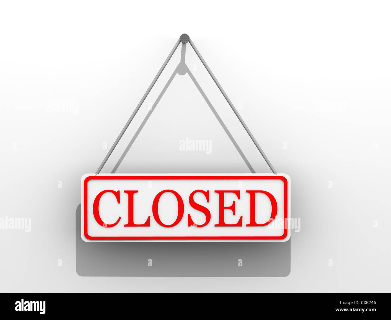 Sign closed. 3d Stock Photo - Alamy