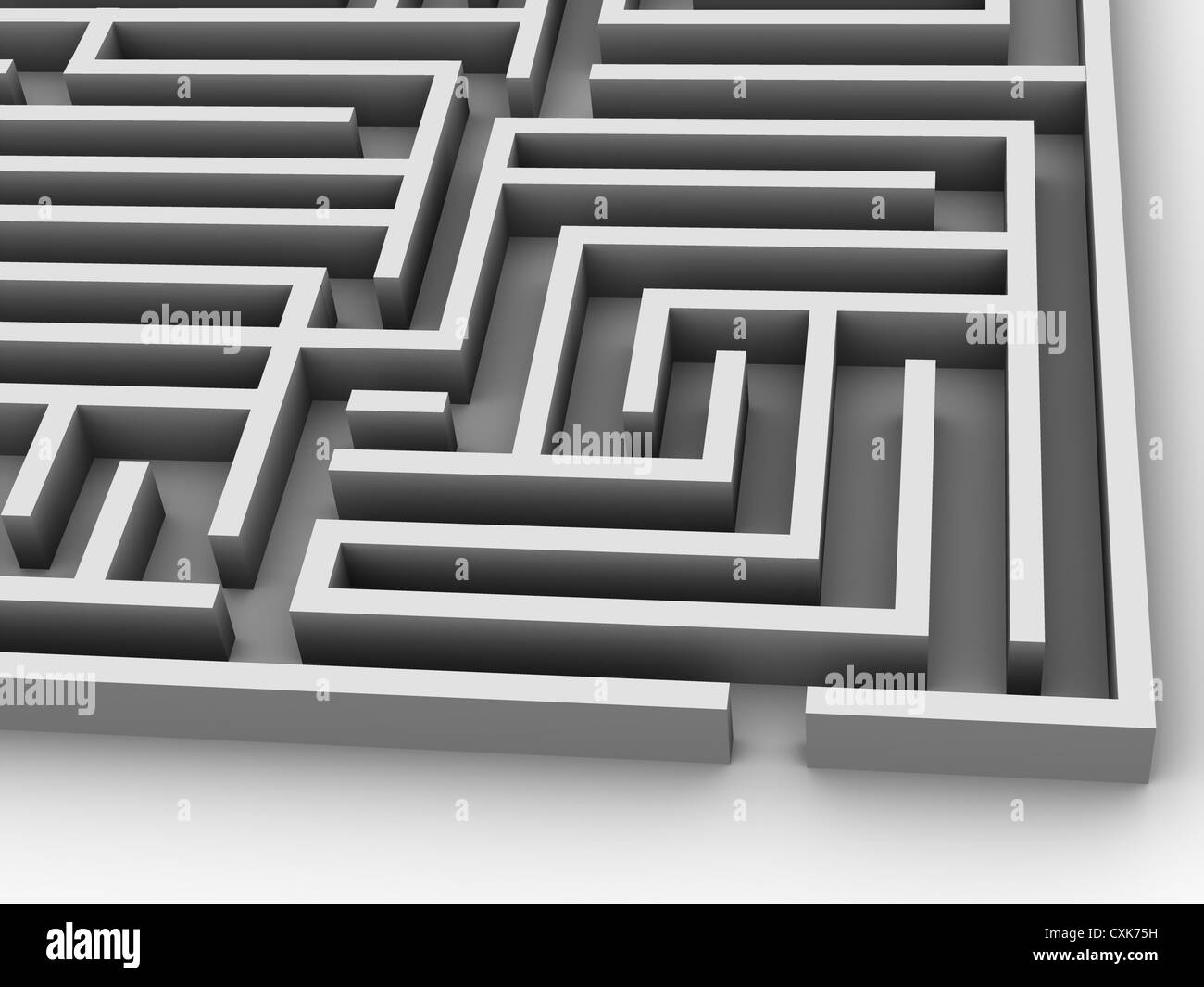 3d labyrinth hi-res stock photography and images - Alamy