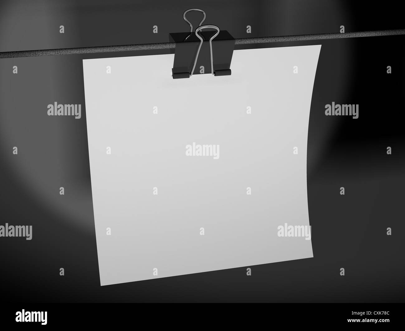 Bulletin board blank post it notes Black and White Stock Photos ...