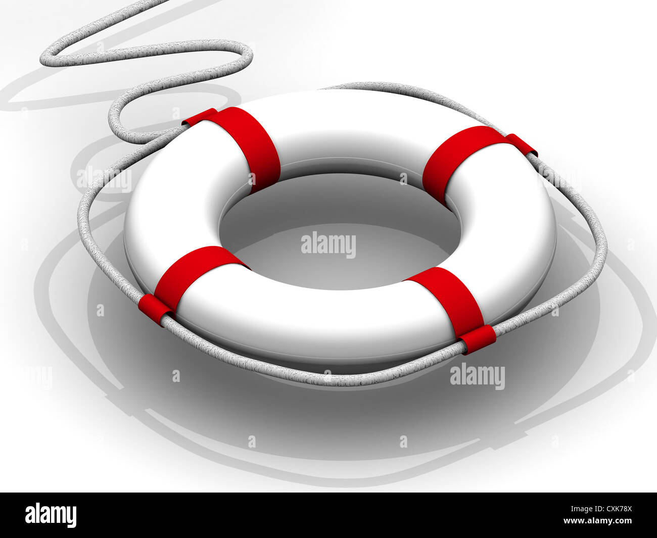 life preserver for first help. 3d Stock Photo - Alamy