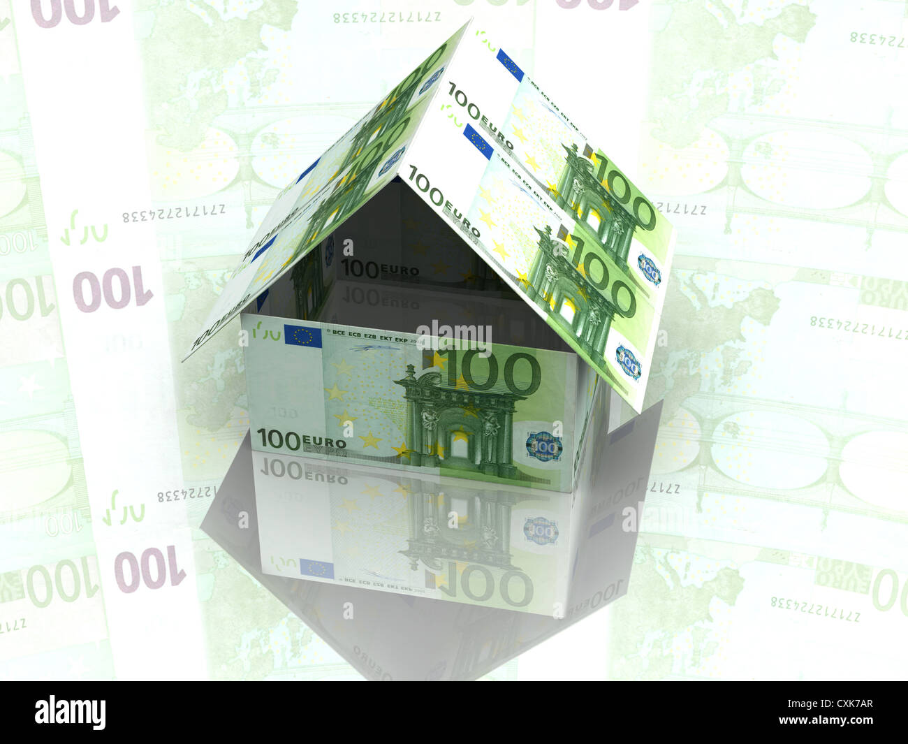 House from hundred dollars 3d hi-res stock photography and images - Alamy