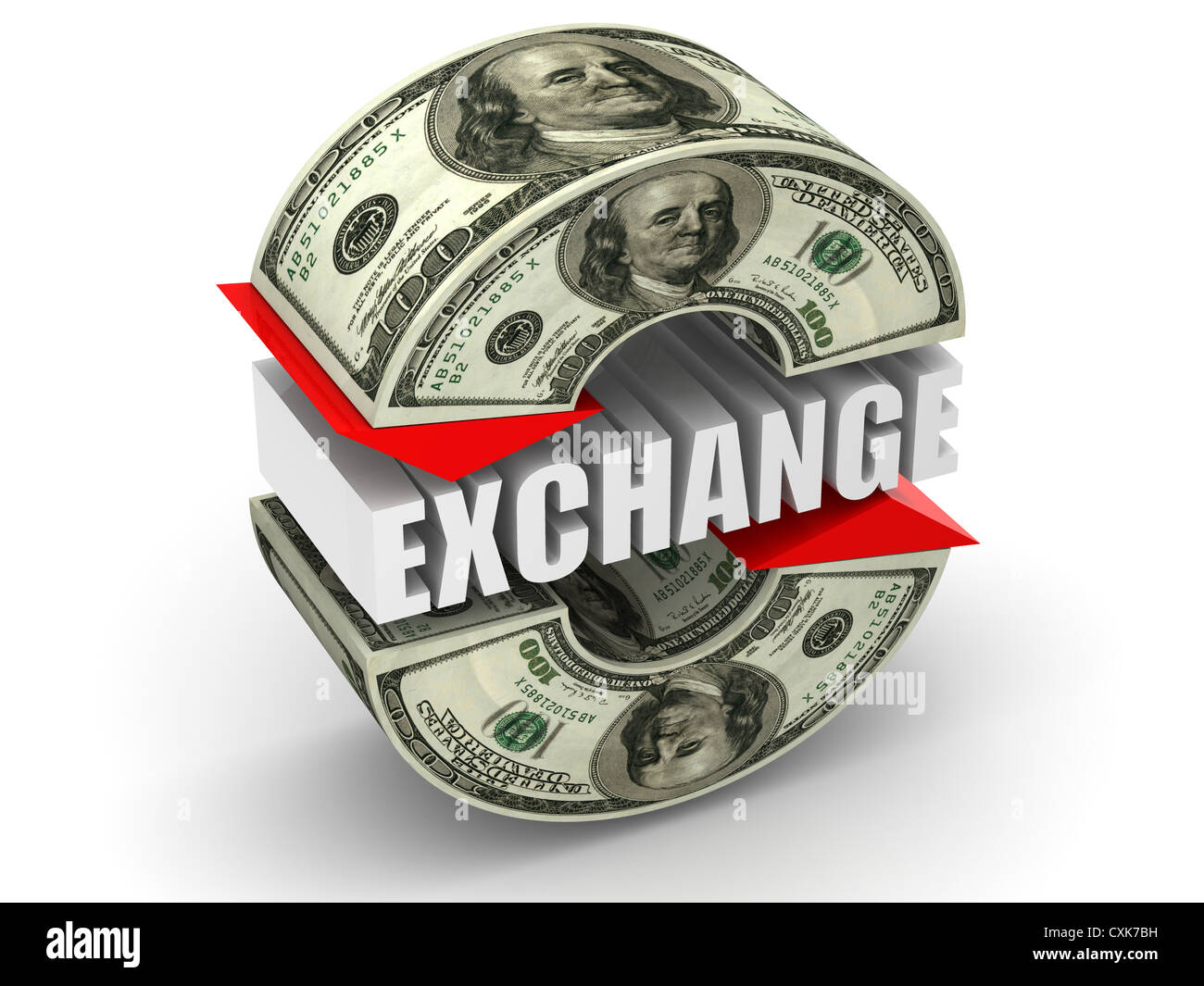 Currency exchange. dollar. 3d Stock Photo - Alamy