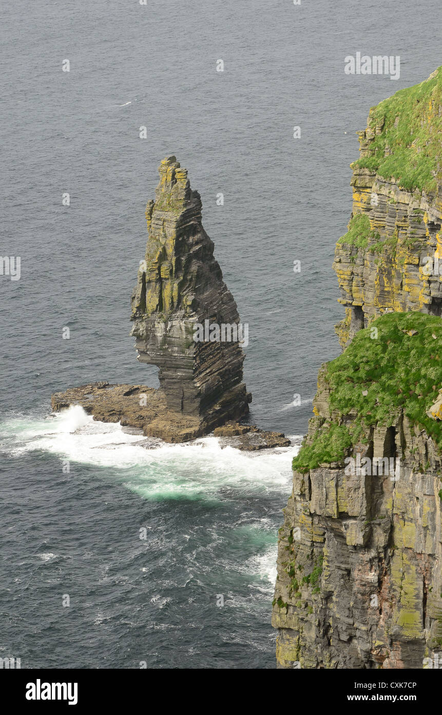The famous landscape of Cliffs of Moher in Ireland Stock Photo - Alamy