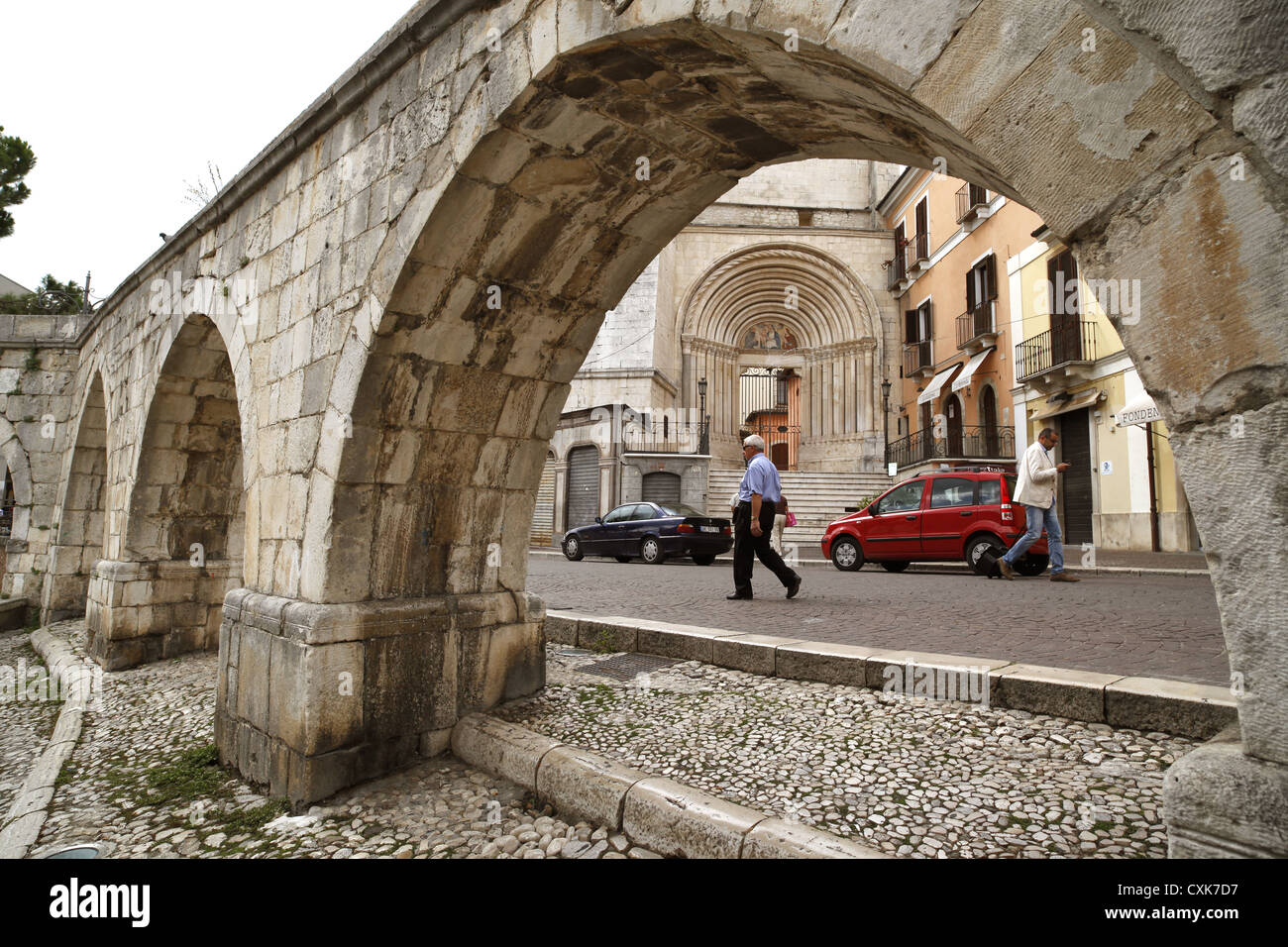 The Roman aquaduct in Sulmona, Italy Stock Photo - Alamy