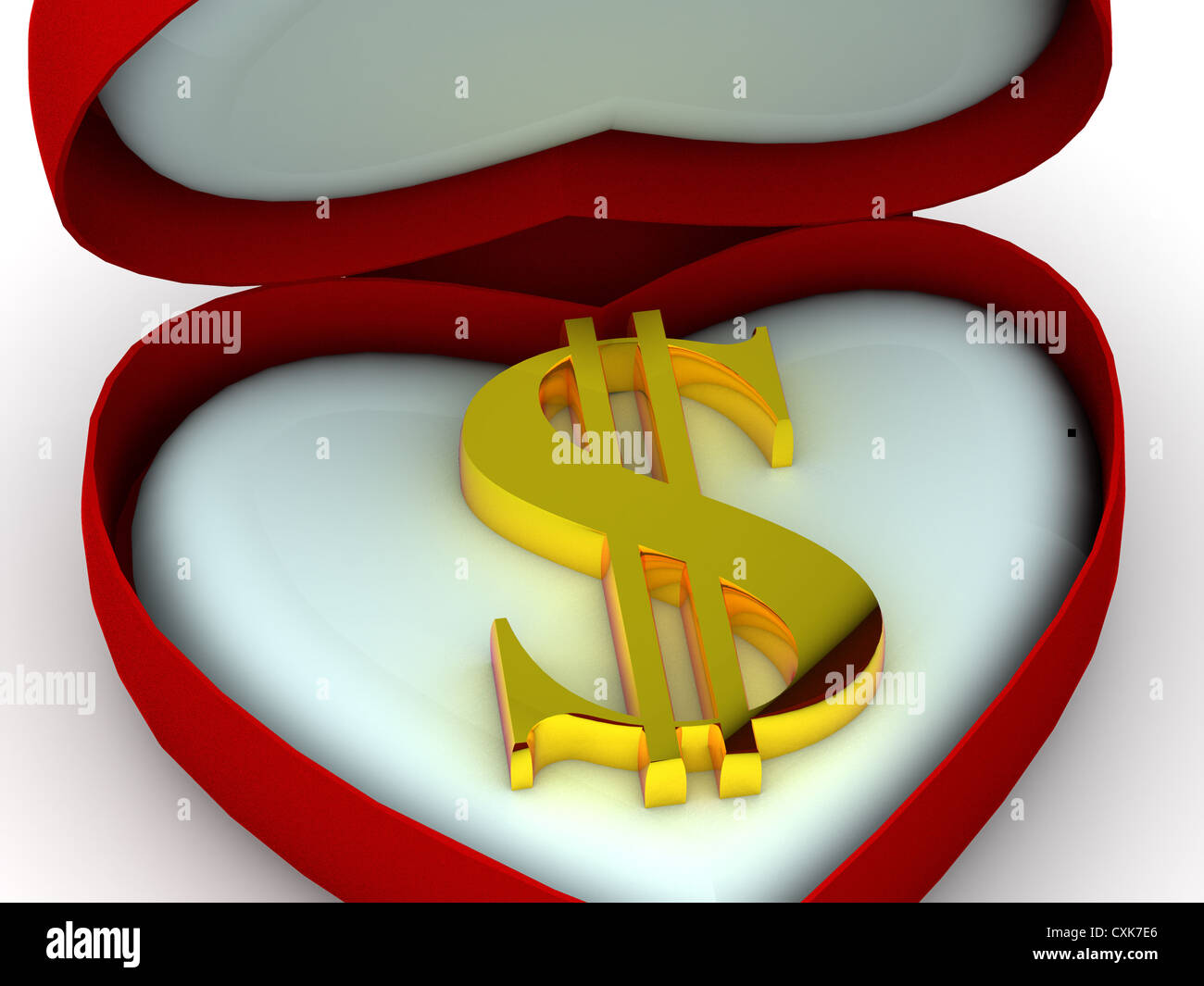 Dollar sign heart hi-res stock photography and images - Alamy