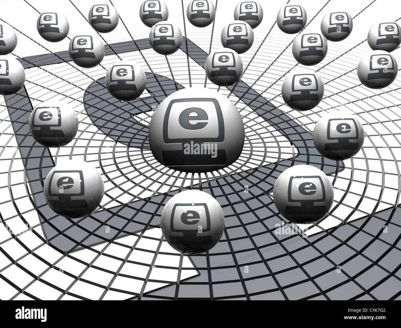 local network. 3d Stock Photo - Alamy