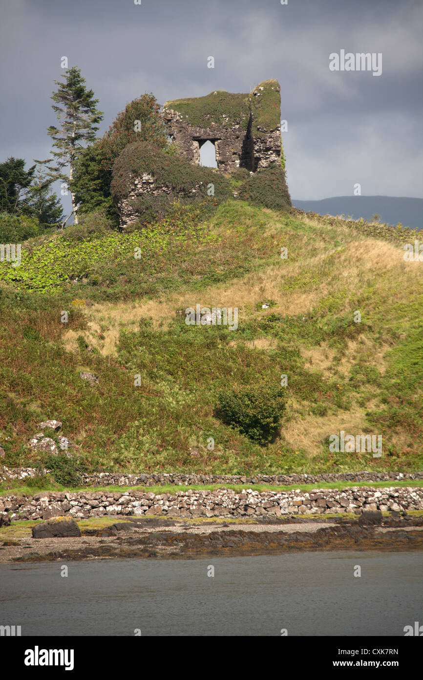 Isle of Mull, Scotland. Picturesque view of Mull’s east coast with the ...