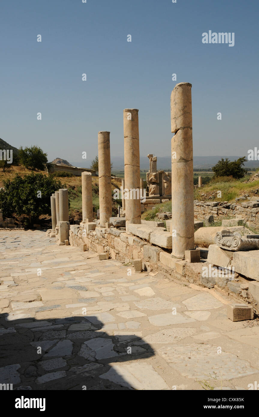 Curetes Street at UNESCO World Heritage Archaeological Site, Ephesus ...