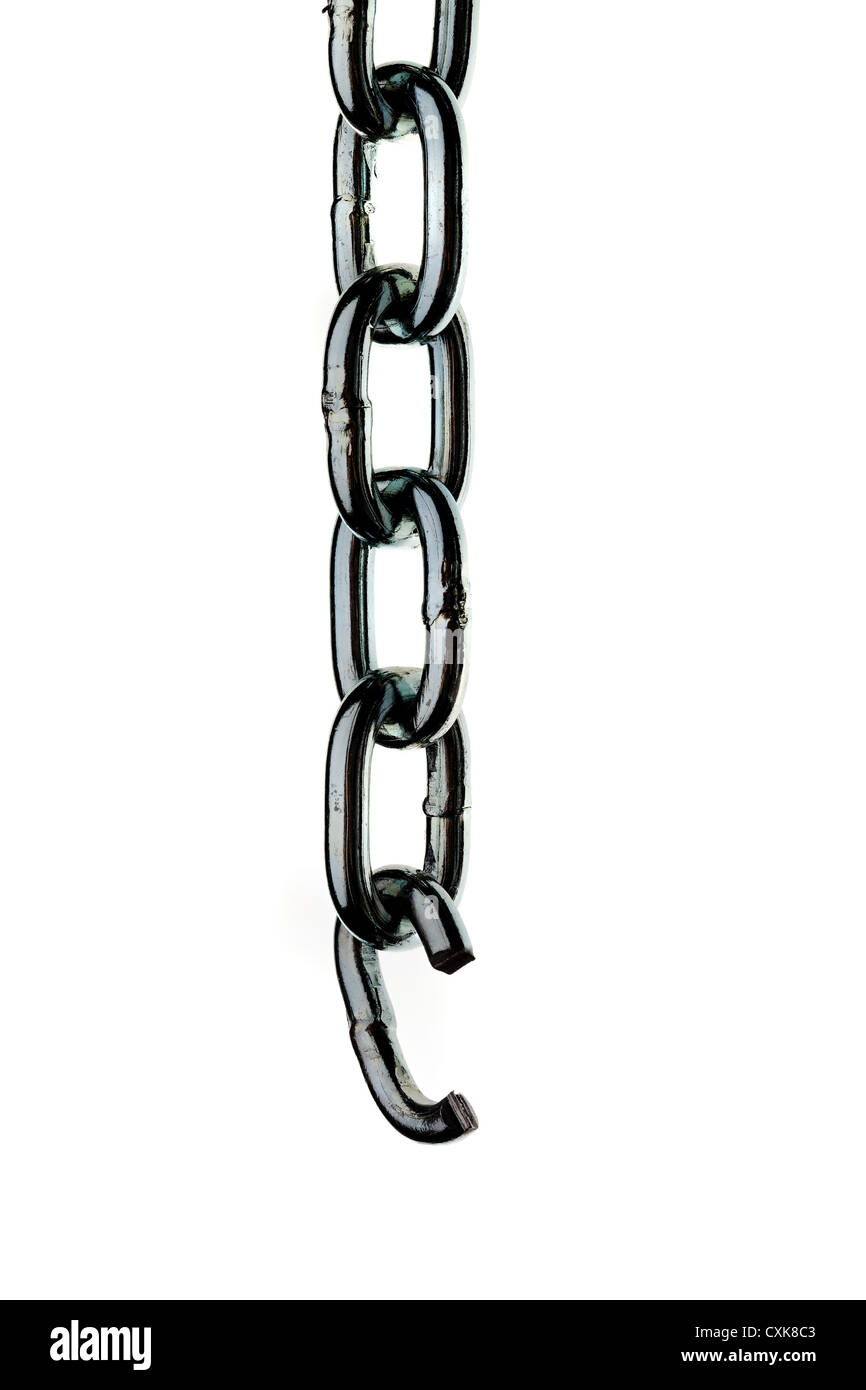 Defective steel chain Stock Photo - Alamy