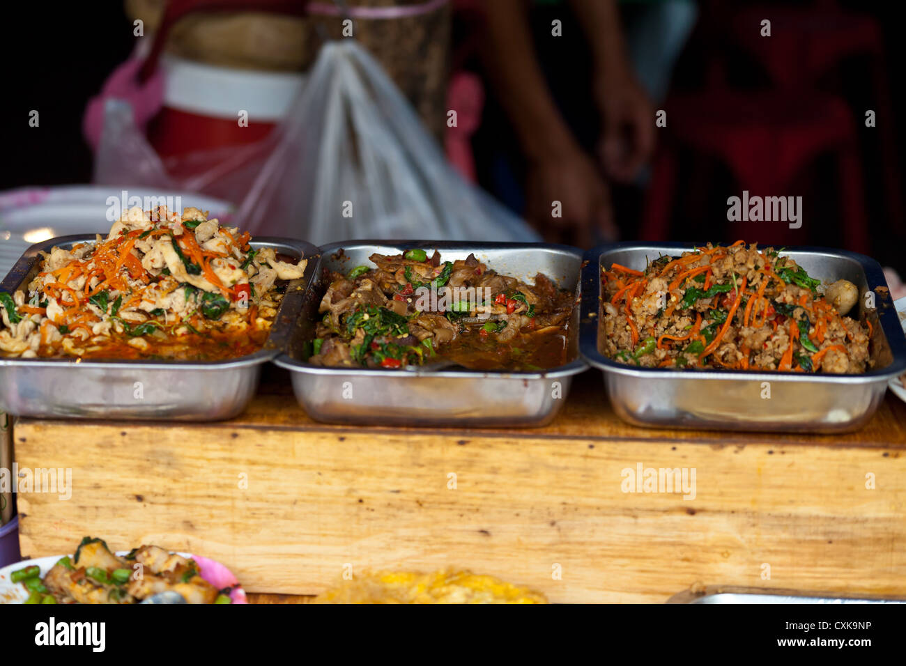 Thai Food on the Chatuchak Market in Bangkok Stock Photo - Alamy