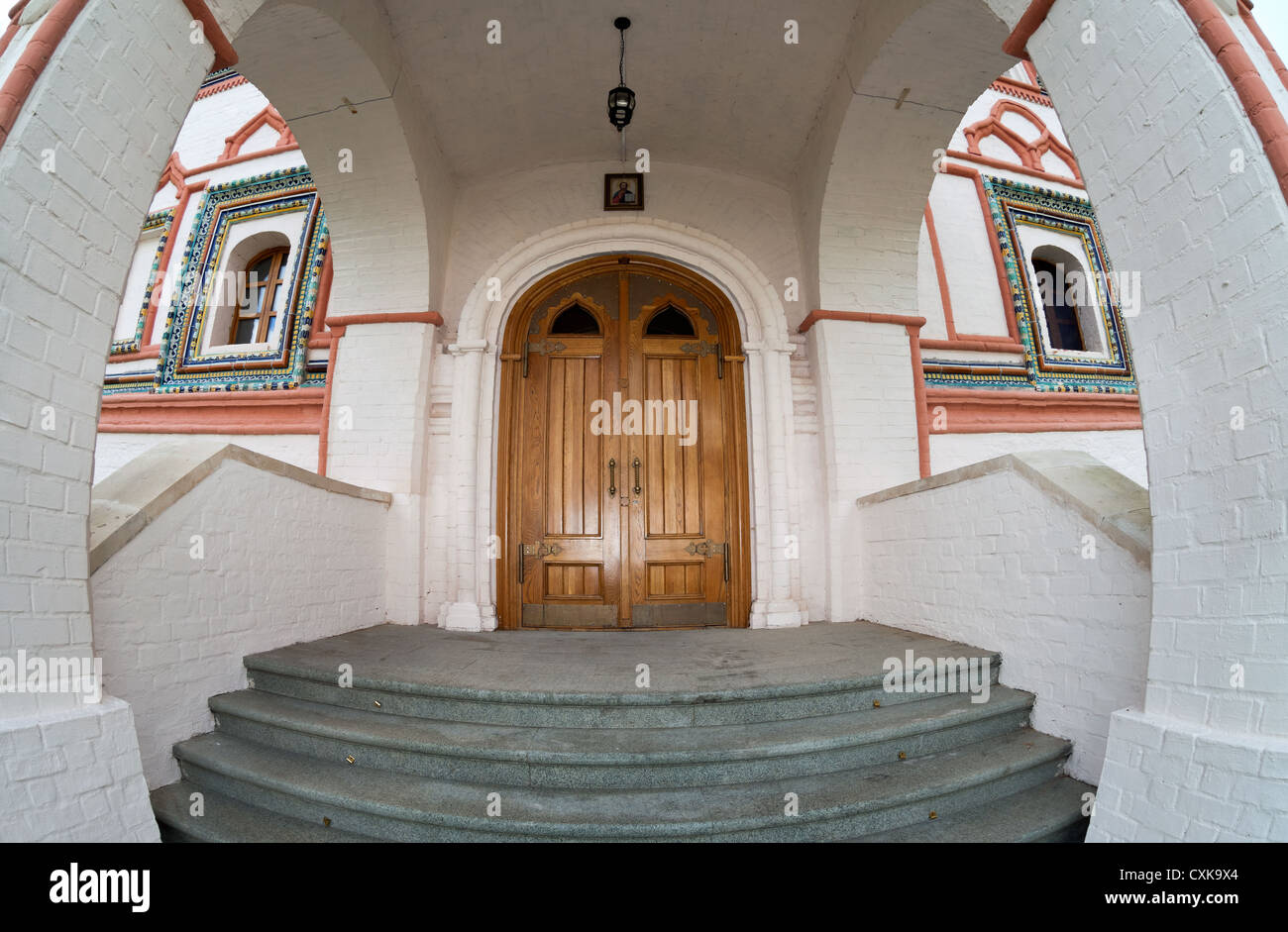 Old wooden gate in Valday monastery in Russia Stock Photo - Alamy
