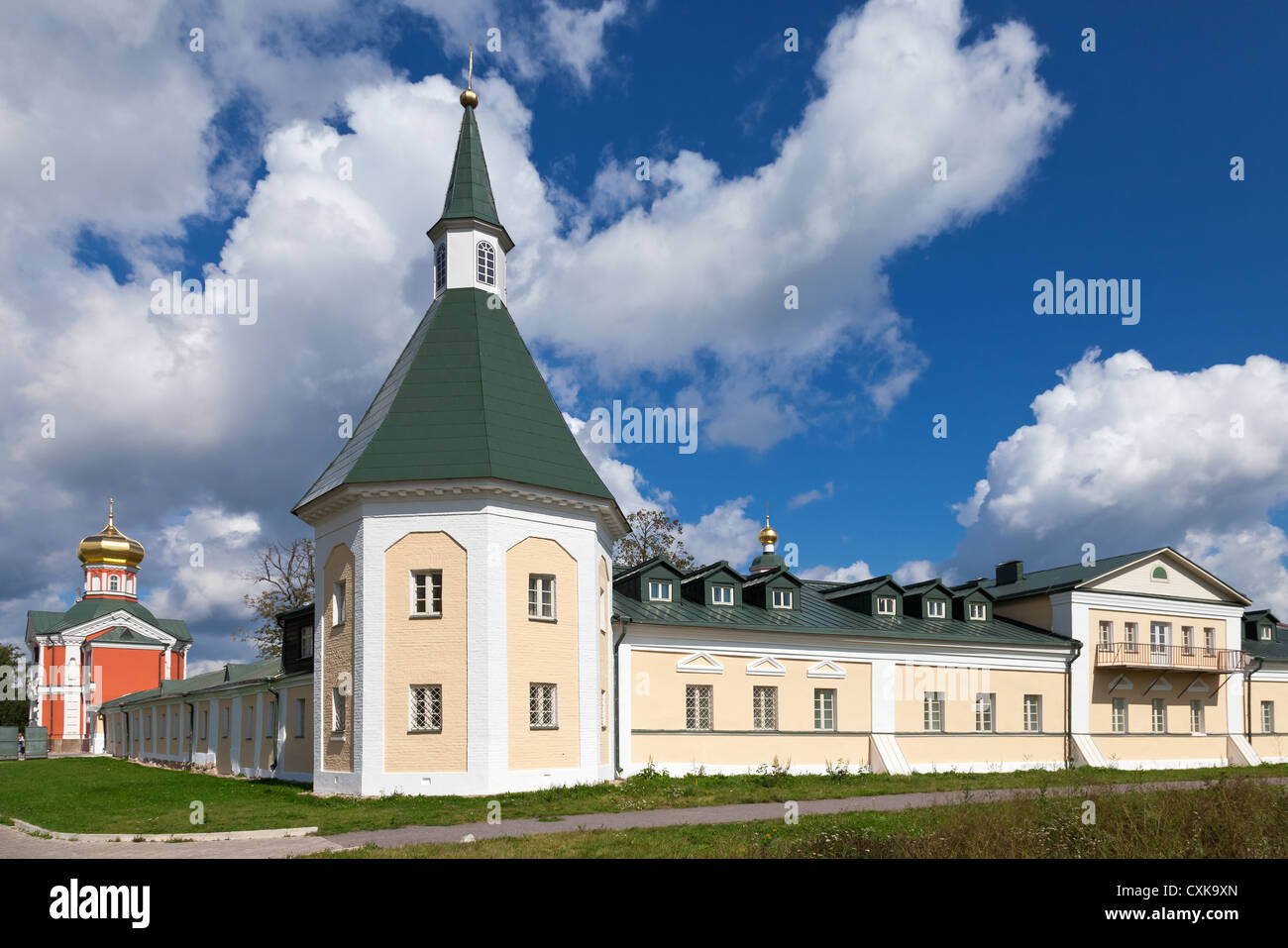 Russian orthodox church. Iversky monastery in Valday, Russia Stock ...