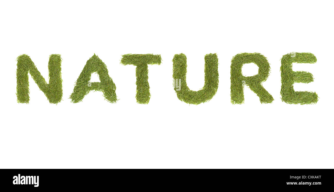 Nature word hi-res stock photography and images - Alamy