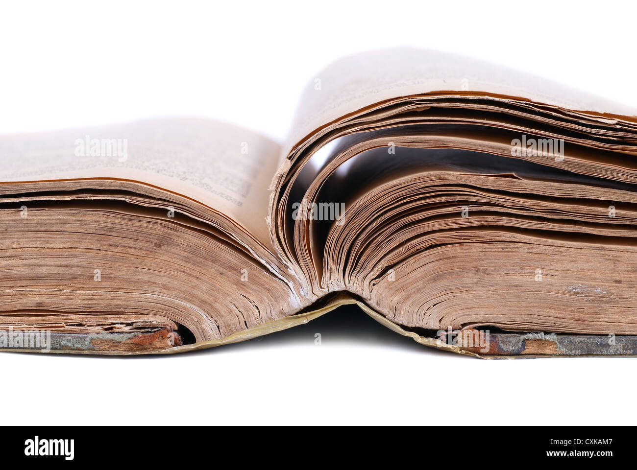 Open old book Stock Photo - Alamy