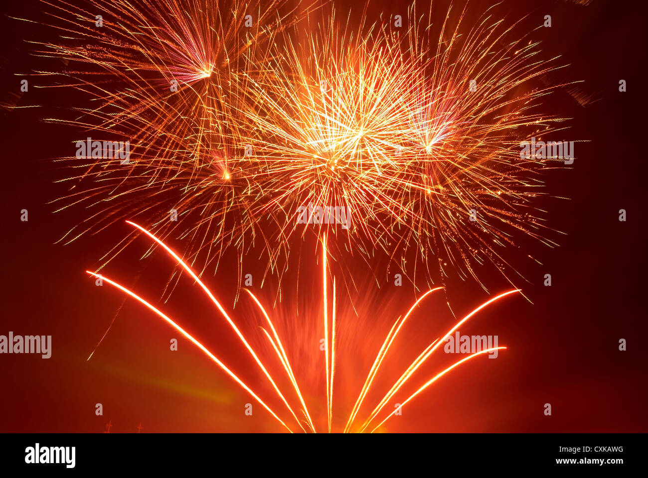 Fireworks on white background hi-res stock photography and images - Alamy