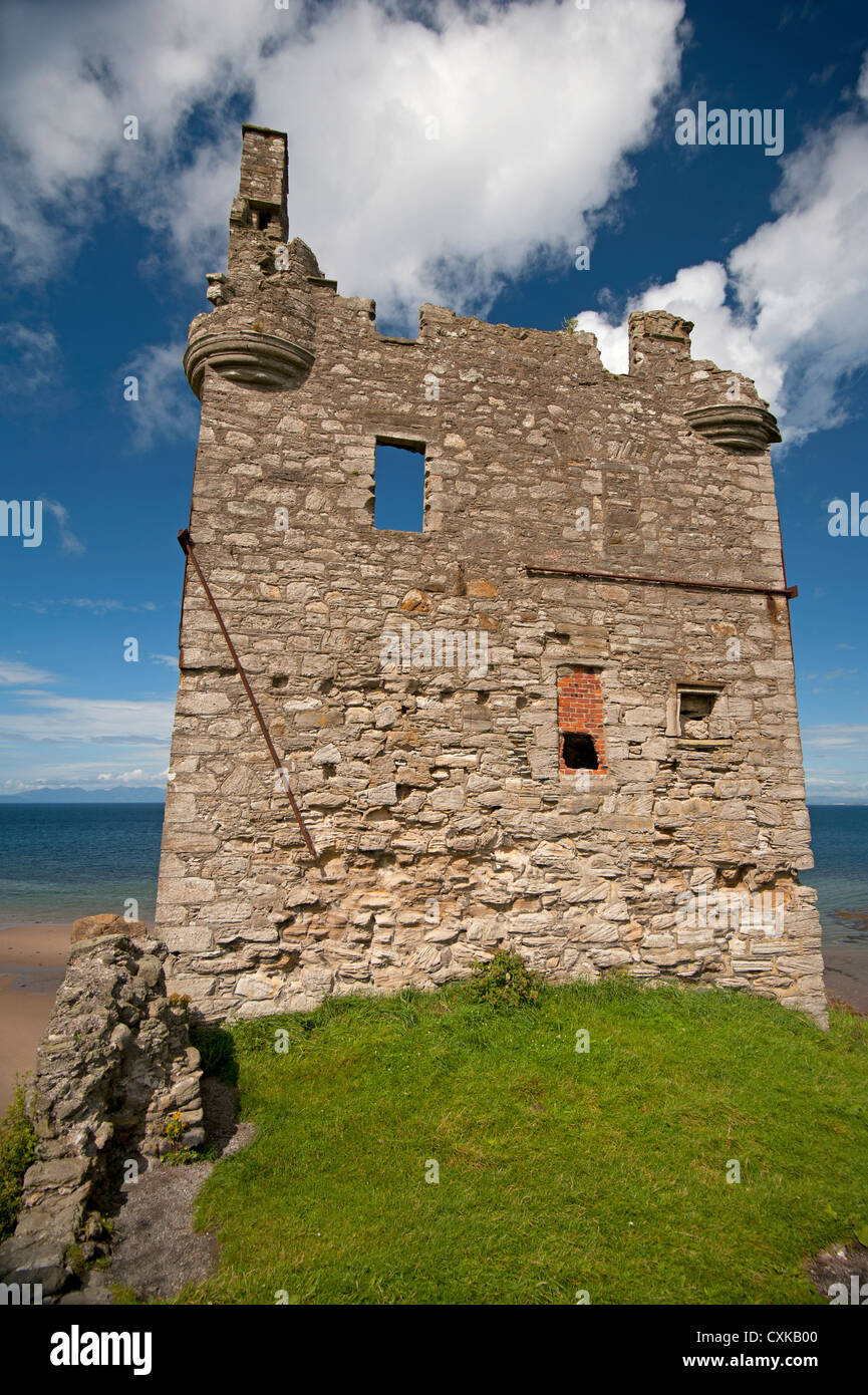 Greenan Ayr Castle 16th century tower house on the Ayrshire coast ...