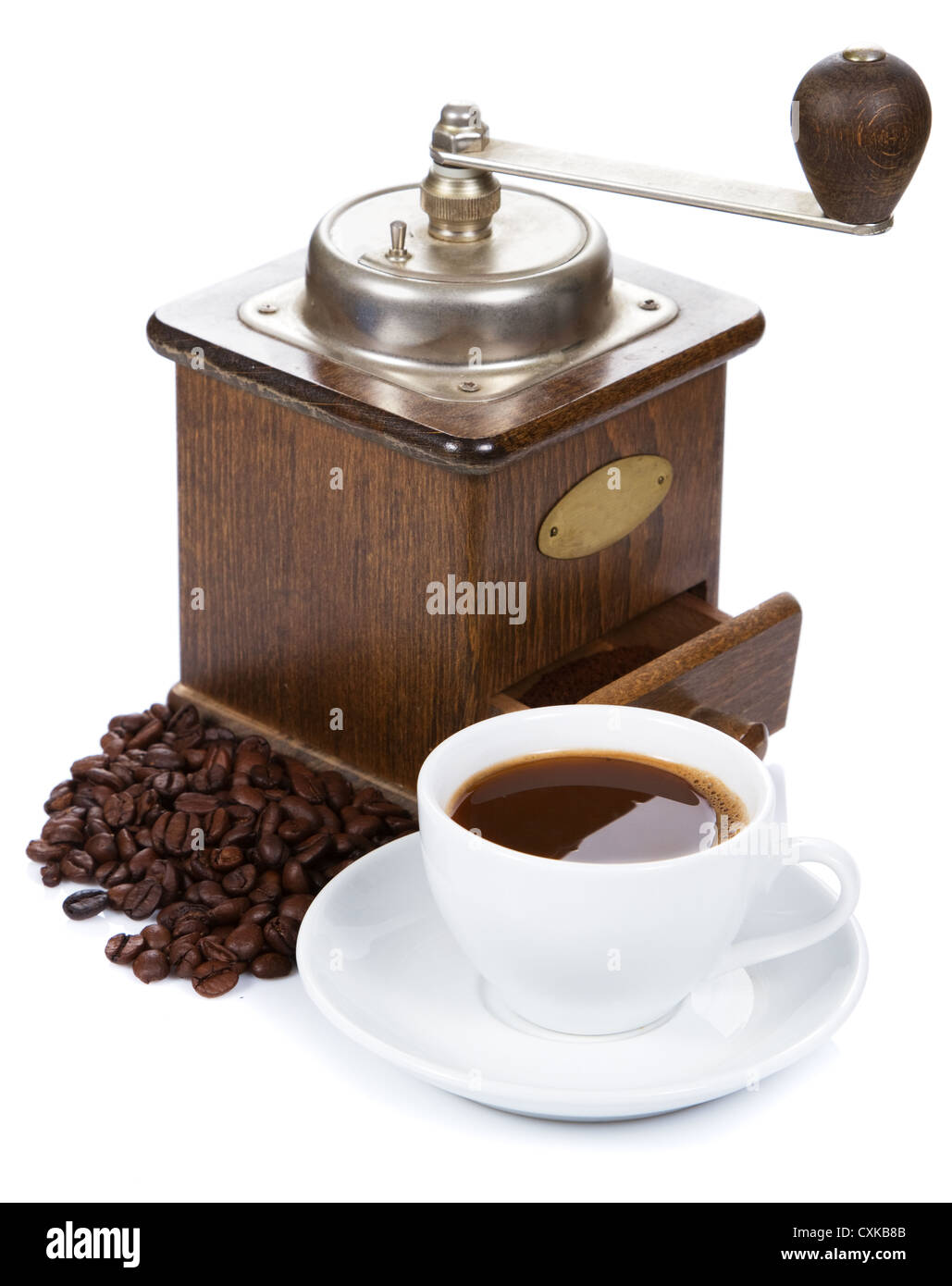 Close up hot roasted coffee Cut Out Stock Images & Pictures - Alamy